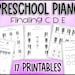 Preschool Piano Worksheets: Activities to Practice Finding CDE ...