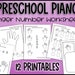 Preschool Piano Finger Number Worksheets: Beginning Piano Prep - Etsy