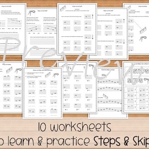 Basic Music Theory BUNDLE - Line and Space Notes, Note Direction, Steps ...