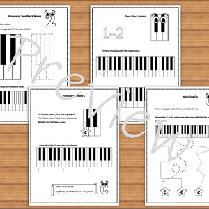 Preschool Piano Worksheets: Activities to Practice Finding CDE ...