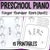 Color by Piano Note: Naming White Keys Beginning Music Worksheets ...