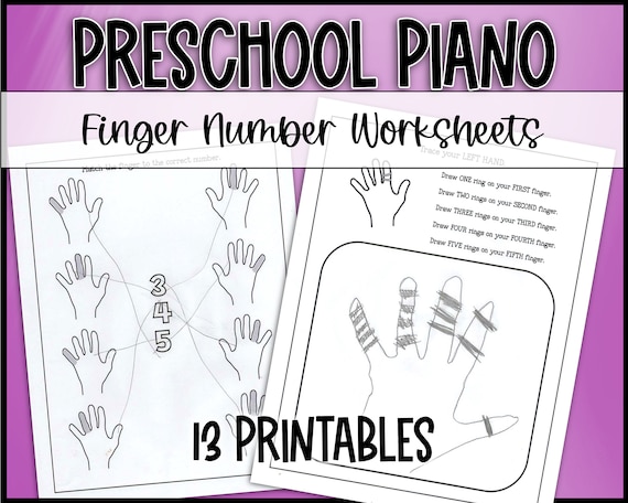Hojas De Trabajo De Piano Para Niños En Edad Preescolar
