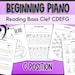 Preschool Piano Finger Number Worksheets: Beginning Piano Prep Finger ...