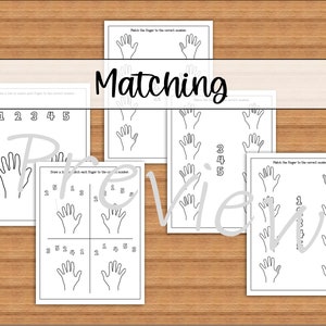 Preschool Piano Finger Number Worksheets: Beginning Piano Prep Finger ...