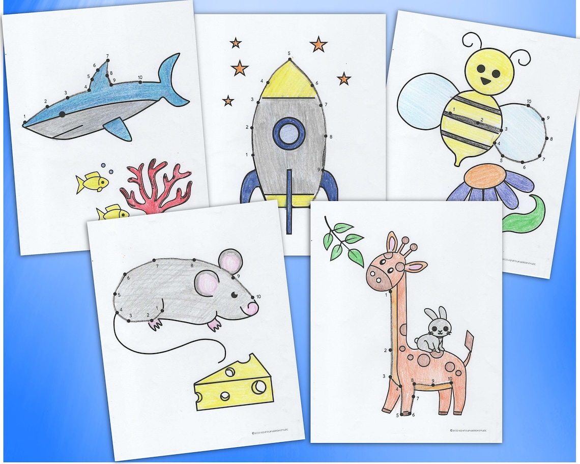 Dot to Dot 1-10 Activities for Preschool Worksheets Connect the Dots ...