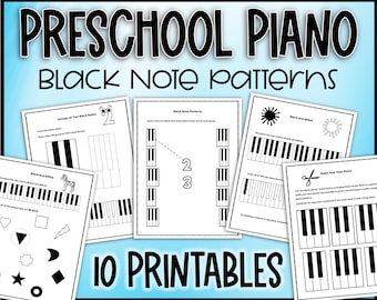Hojas De Trabajo De Piano Para Niños En Edad Preescolar