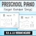 Preschool Piano Finger Number Worksheets: Beginning Piano Prep Finger ...