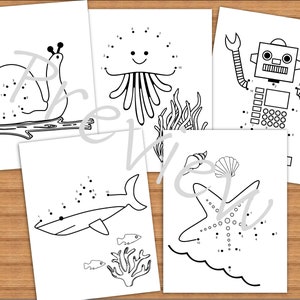 Dot to Dot 1-10 Activities for Preschool Worksheets Connect the Dots ...