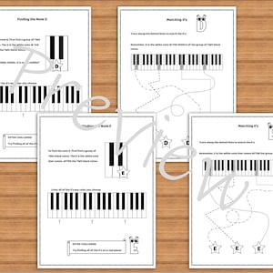 Preschool Piano Worksheets: Activities to Practice Finding CDE ...