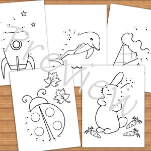 Dot to Dot 1-10 Activities for Preschool Worksheets Connect the Dots ...