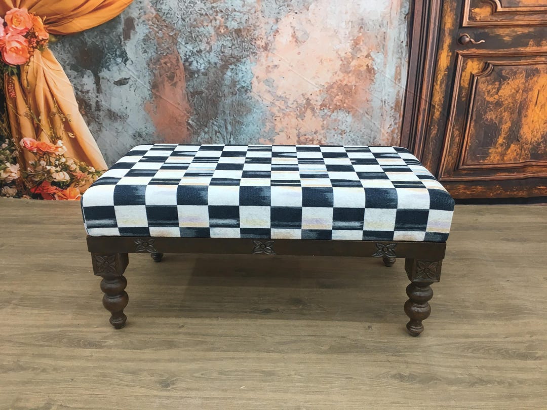 Checkers Bench, Modern Shoe Bench, Hallway Organizer, Cool Saloon Decor ...