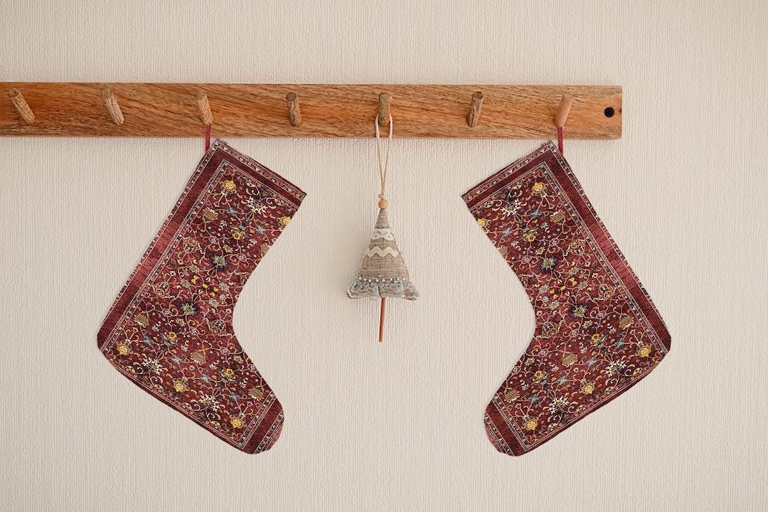 Luxurious Family Stocking, Stair Railing Stocking, Traditional Stocking ...