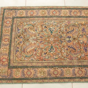 Oriental Pink Rug Bohemian Wool Rug Corridor Rug Turkish - Etsy