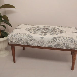 Boho Piano Bench, Living Room Bench, Coffee Table Bench, Upholstered ...