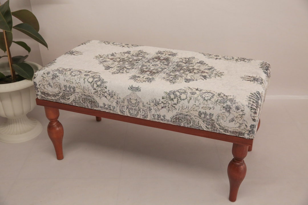 Boho Piano Bench, Living Room Bench, Coffee Table Bench, Upholstered ...