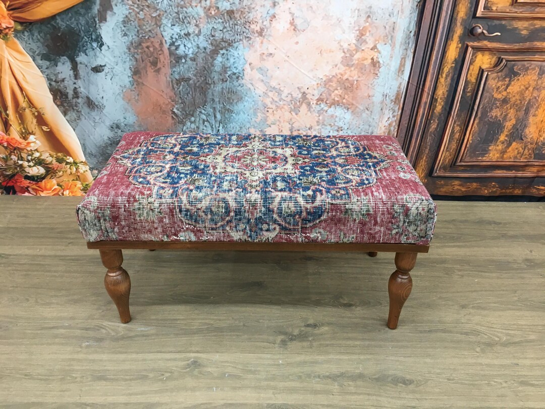 Mudroom Bench, Dressing Table Bench, Retro Bench, Turkish Rug Bench ...