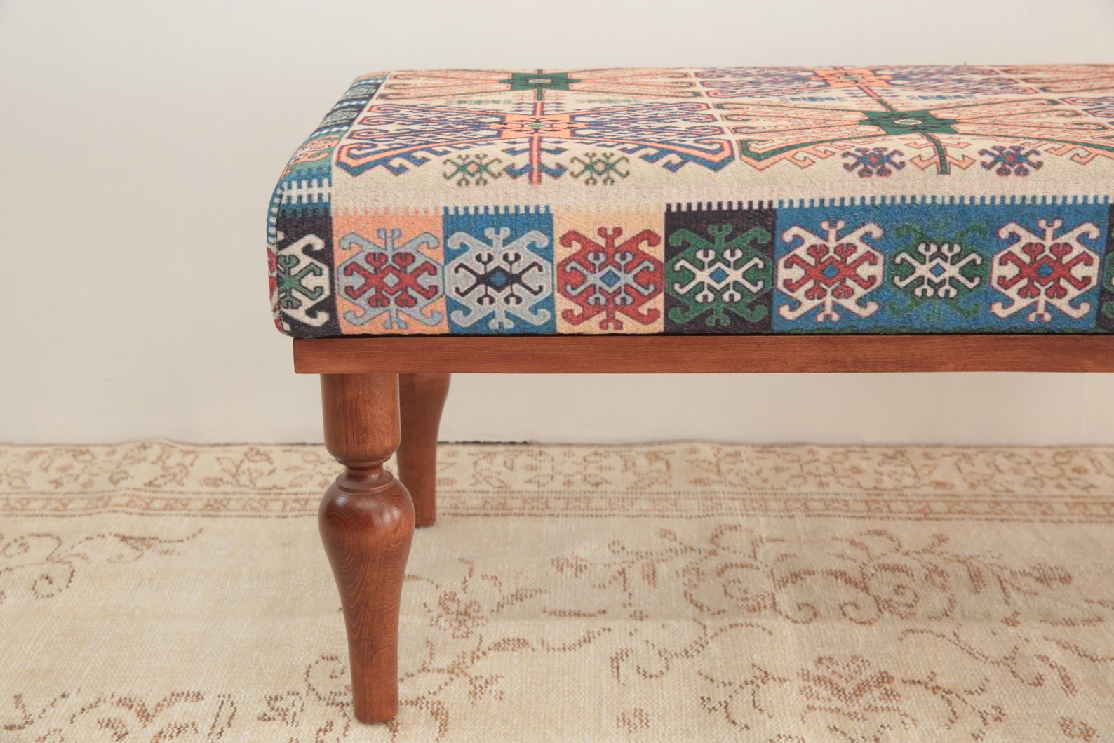 Bench for Bedroom, Boho Piano Bench, Footstool Bench, Dining Table ...