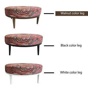 Coffee Table Round, Wood Work Table, Center Table, Ottoman Table ...