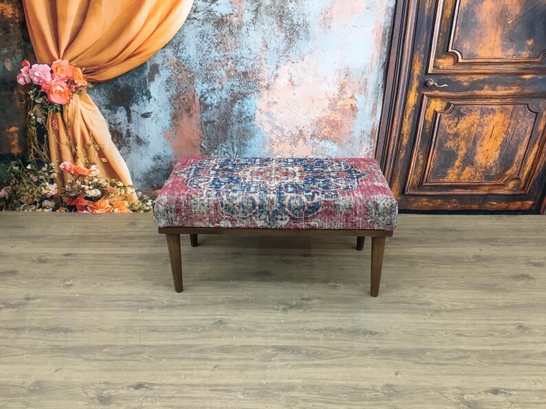 Mudroom Bench, Dressing Table Bench, Retro Bench, Turkish Rug Bench ...