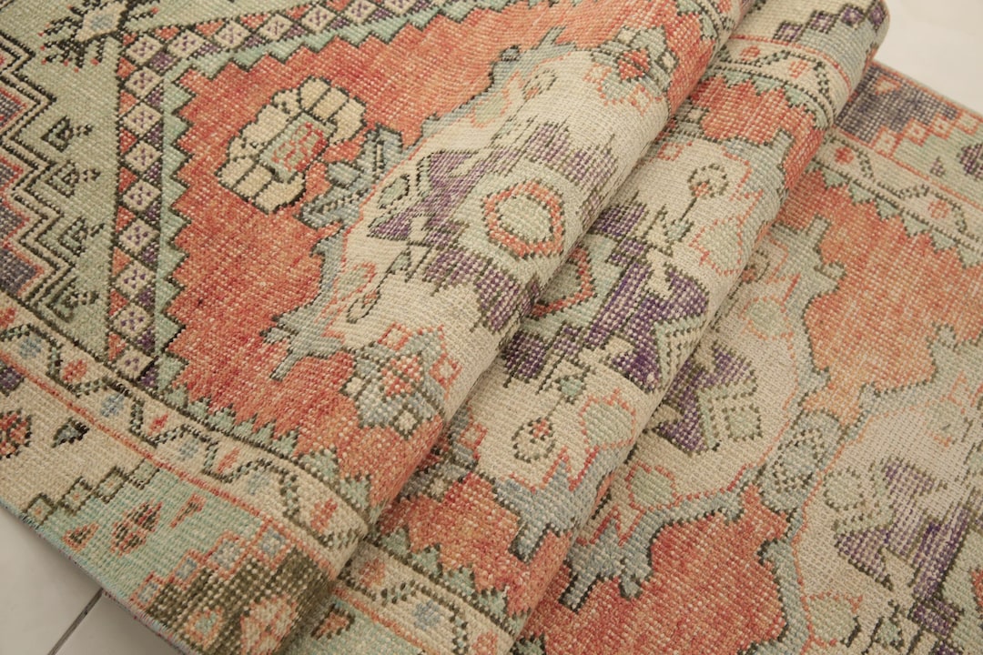 Pastel Color Rug, Organic Wool Rug, Entryway Rug, Aisle Runner Rug ...