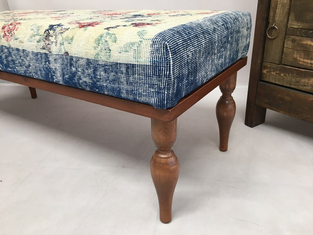 Coffee Bench, Turkish Rug Bench, Hallway Bench, Shoe Bench, Long Seat ...