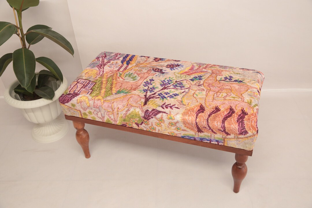 Farmhouse Bench, Bench for Bedroom, Lilac Purple Bench, Diningroom ...