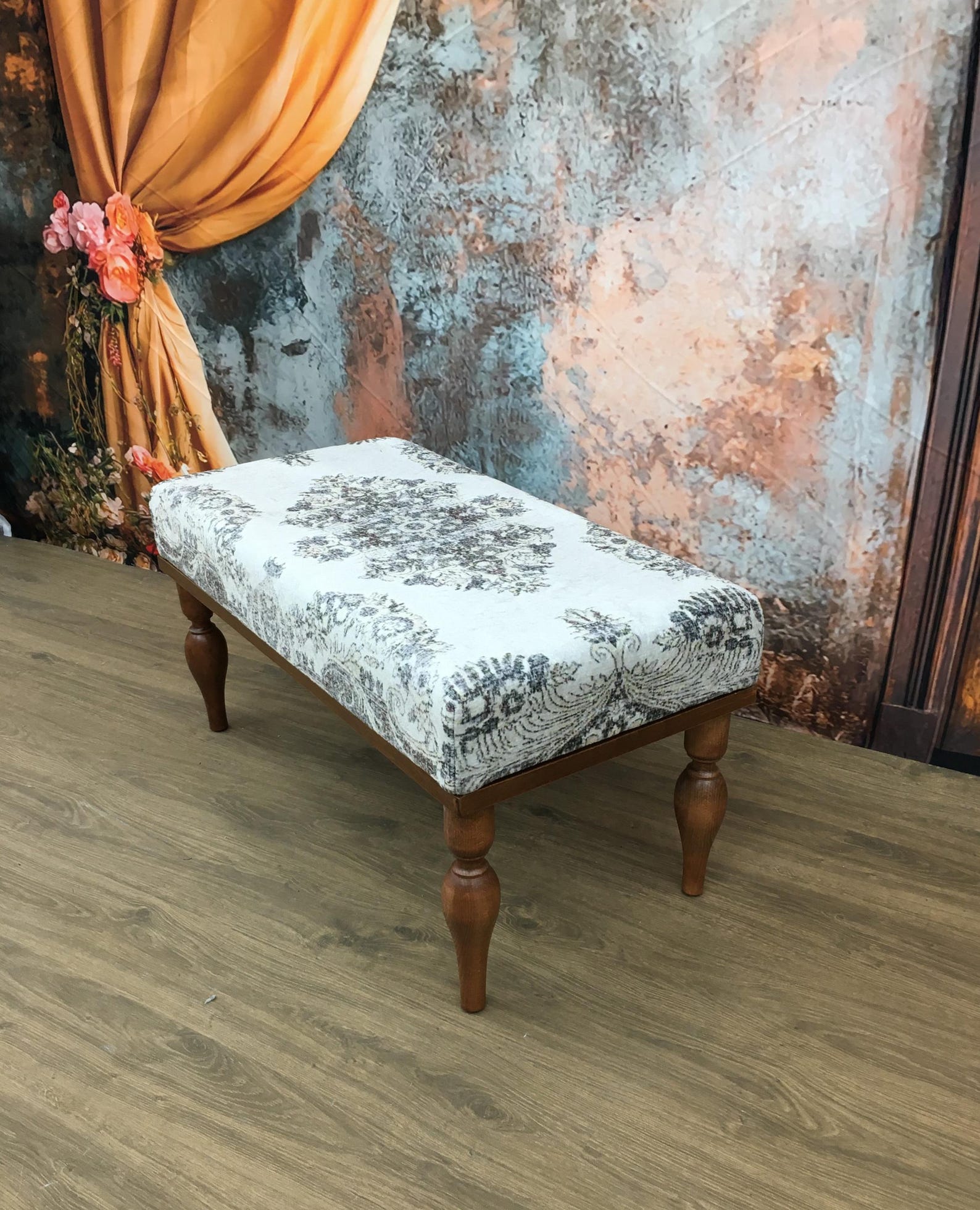 Boho Piano Bench, Living Room Bench, Coffee Table Bench, Upholstered ...