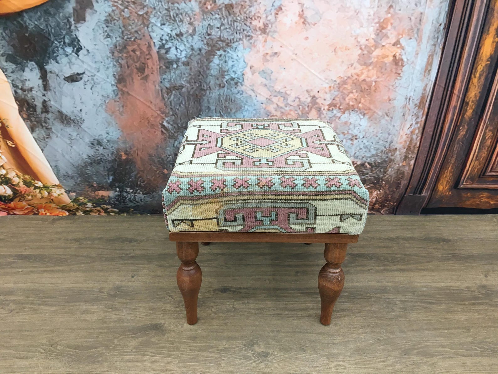 Bean Bag Bench, Vintage Rug Bench, Portable Bench, Fireside Bench ...
