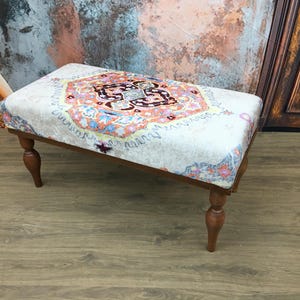 Dressing Table Bench, Cozy Bench, Sitting Bench, Boho Decor Bench ...