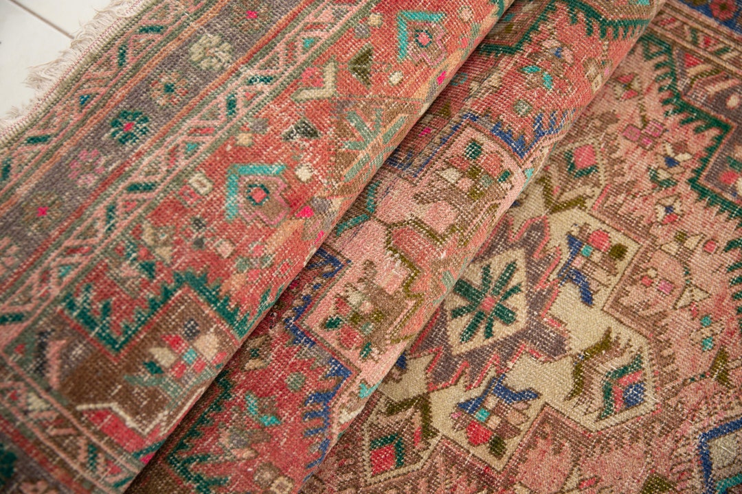 Oriental Pink Rug Bohemian Wool Rug Corridor Rug Turkish - Etsy