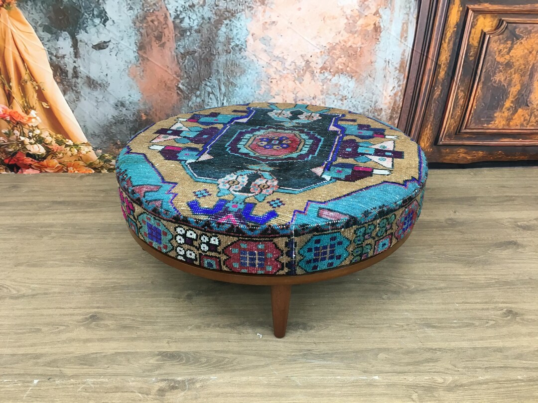 Circular Table, Farm Center Table, Low Table, Vintage Coffee Table ...