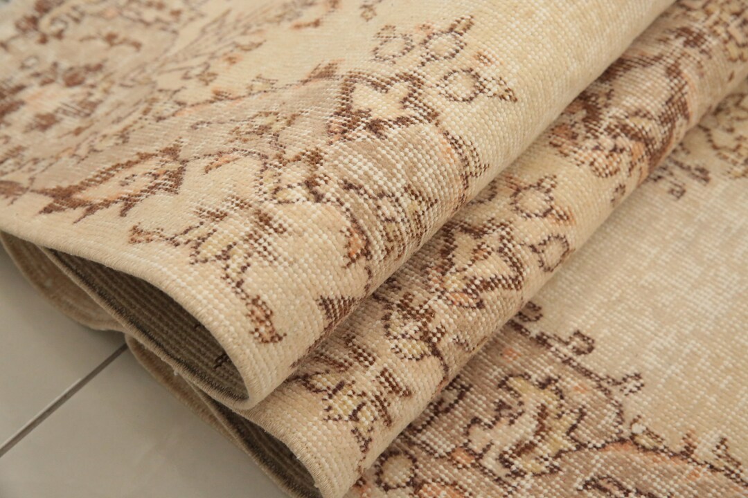 Rugs for Living Room, Flower Design Rug, Antique Oushak Rug, Turkish ...