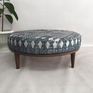 Coffee Table Round, Wood Work Table, Center Table, Ottoman Table ...