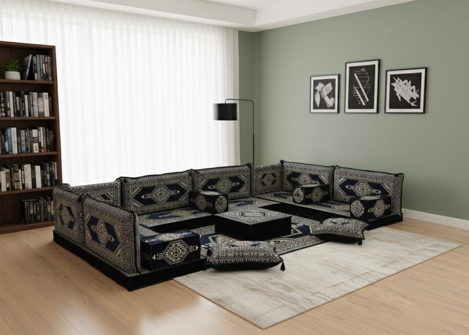 Arabic Floor Seating, Majlis Seating Set, Arabic Style Set, Floor ...