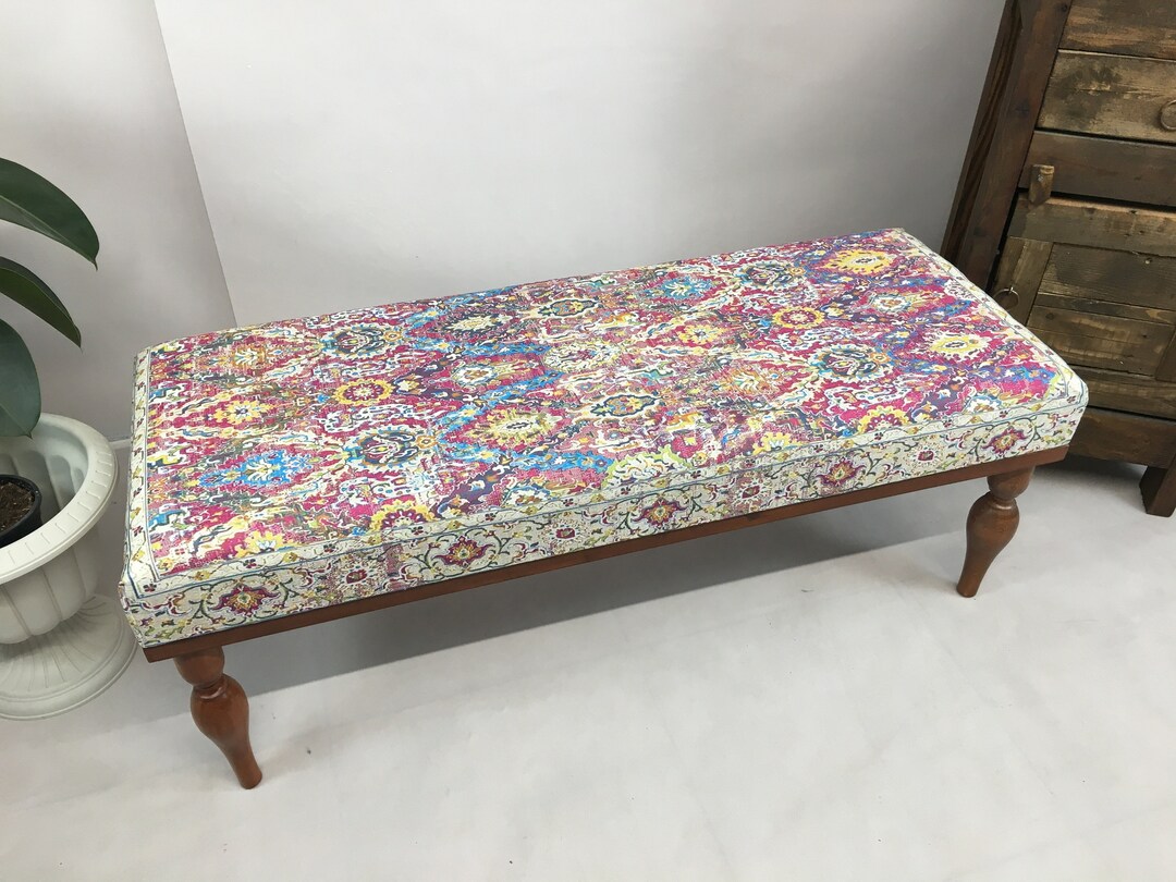 Handmade Furniture, Bohemian Bench, Hallway Bench, Preppy Bench ...