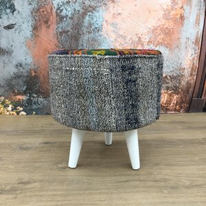 Ottoman for Bedroom, Primitive Bench, Tripod Bench, Footstool Bench ...