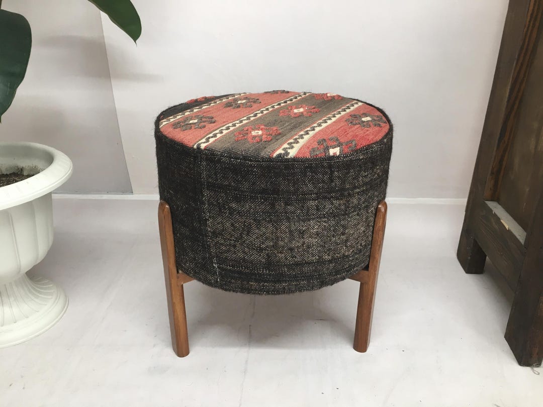 Primitive Bench, Cylinder Bench, Hallway Bench, Shower Bench, Kilim Rug ...