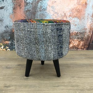 Ottoman for Bedroom, Primitive Bench, Tripod Bench, Footstool Bench ...