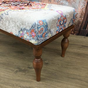 Dressing Table Bench, Cozy Bench, Sitting Bench, Boho Decor Bench ...