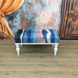 Vanity Bench, Boho Decor Bench, Bedroom Bench, Sitting Bench, Cozy ...
