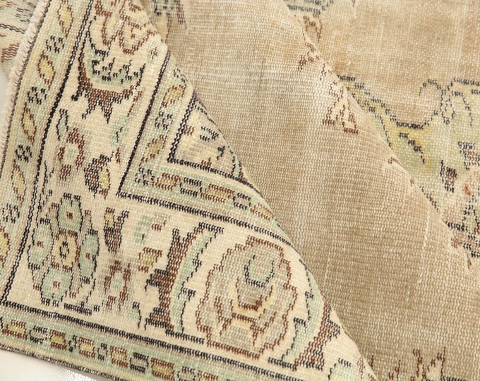 Large Turkish Rug, Sustainable Rug, Eclectic Rug, Vintage Oushak Rug ...