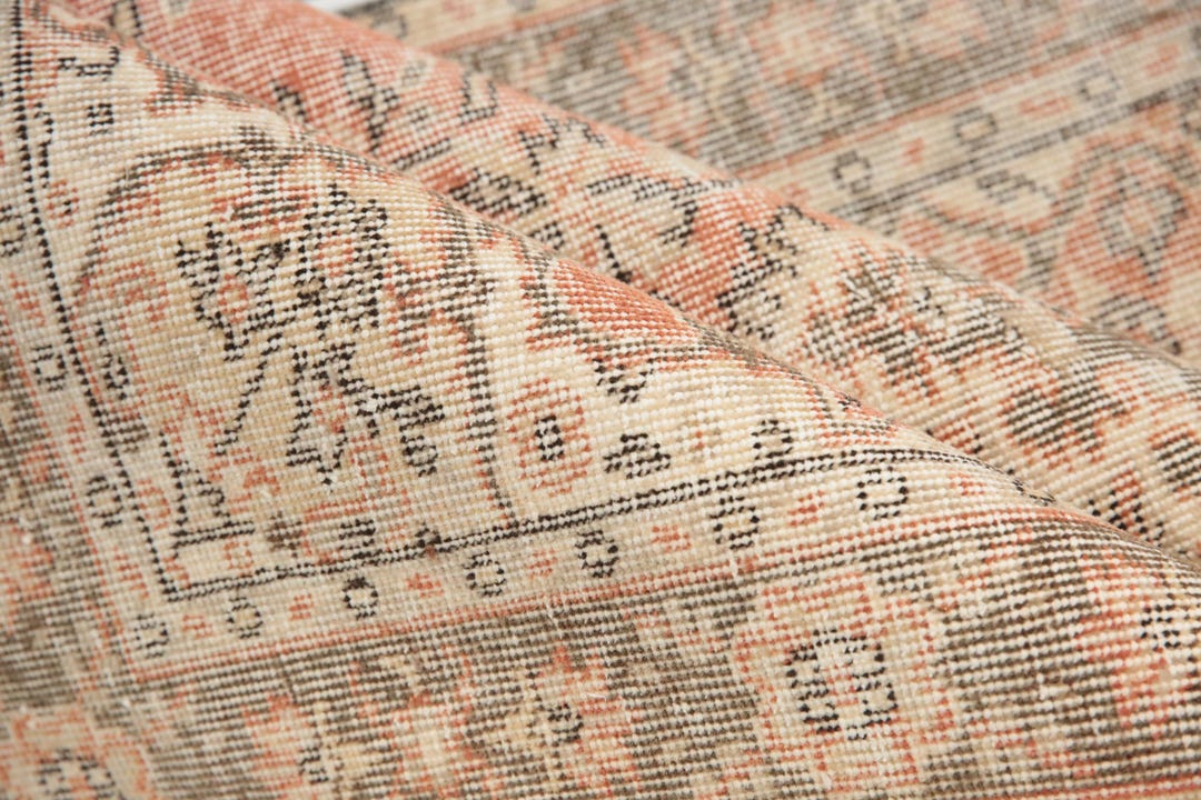 Bohemian Wool Rug, Orange Handmade Rug, Fancy Rug, Vernal Rug, Low Pile ...