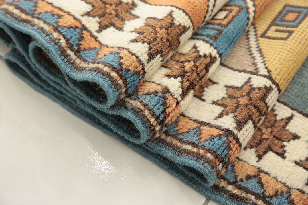 Stair Treads Rug, Groovy Rug, Pastel Color Rug, Grid Rug, Wedding Guest ...