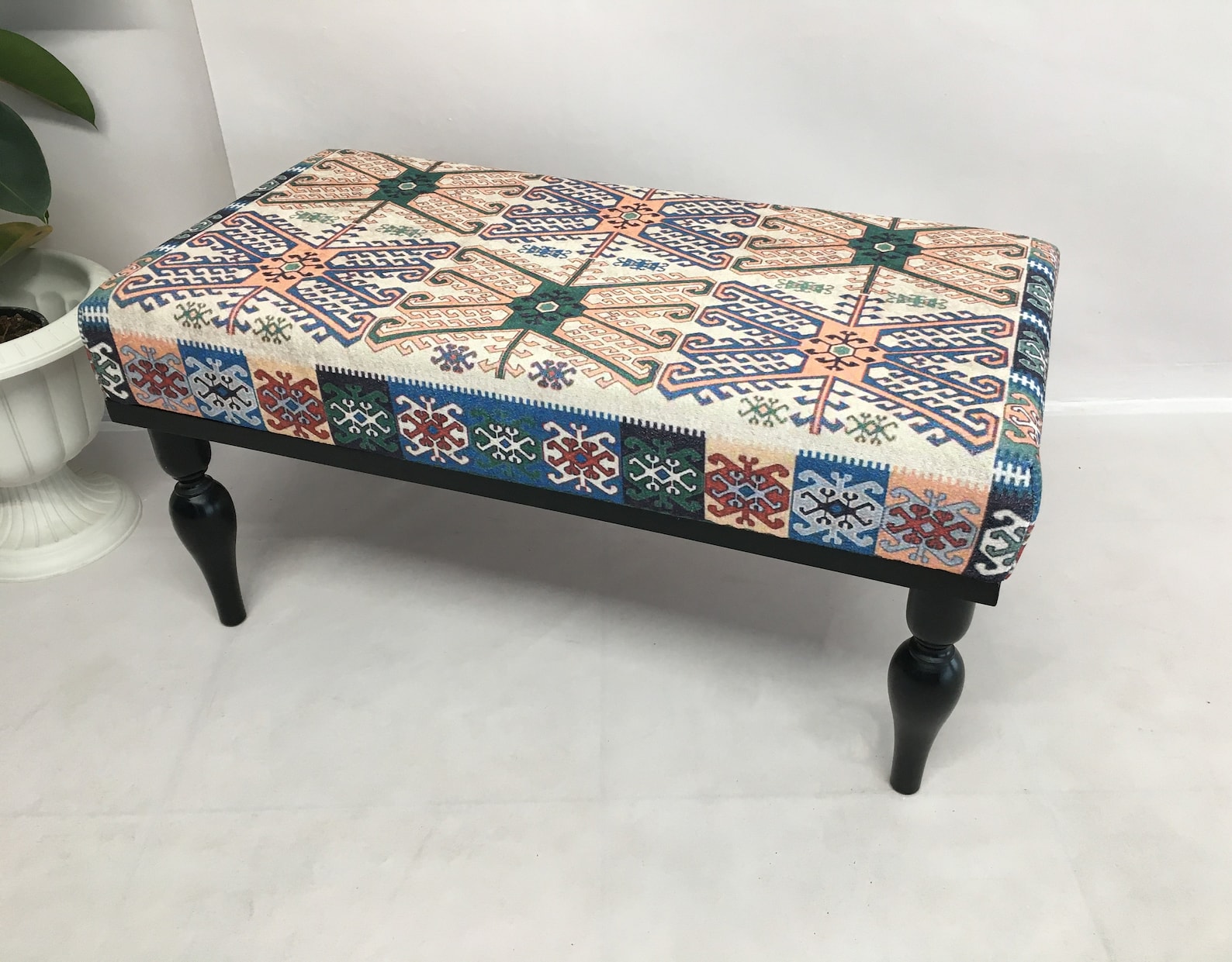 Bench for Bedroom, Boho Piano Bench, Footstool Bench, Dining Table ...