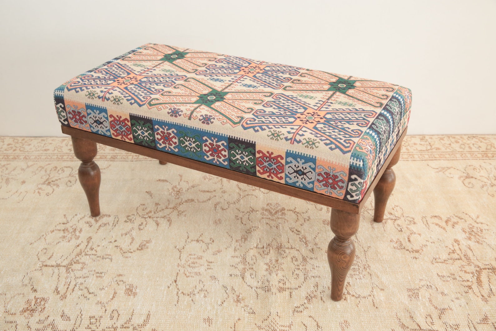 Bench for Bedroom, Boho Piano Bench, Footstool Bench, Dining Table ...