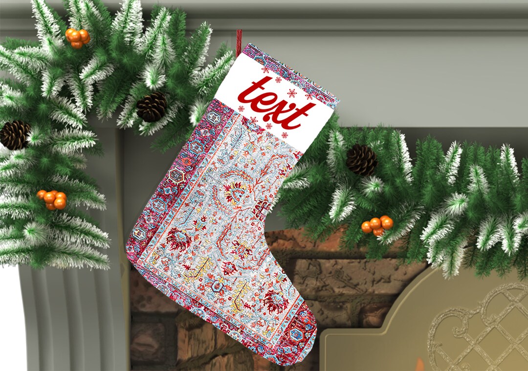 Festive Stocking, Customizable Stocking, Handmade Stocking, Santa ...