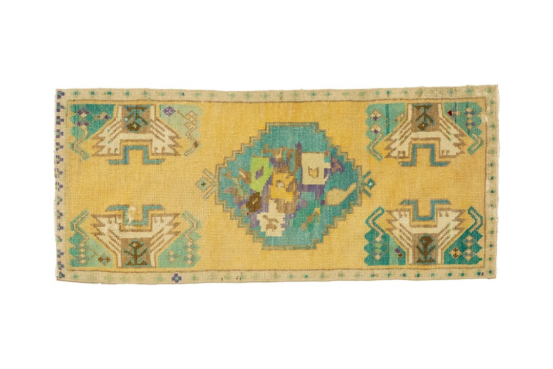 Pastel Turkish Rug Mustard Color Rug Retro Rug Antique Rug - Etsy