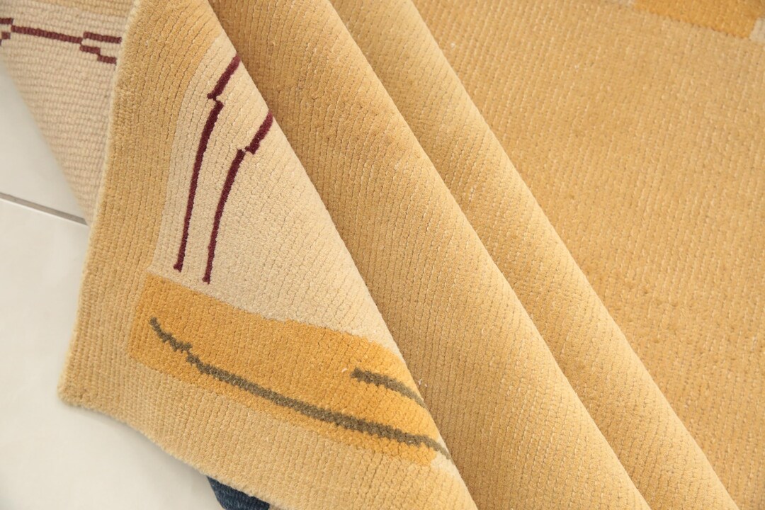 Soft Pile Wool Rug, Minimal Rug, Groovy Rug, Rugs for Bedroom, Antique ...