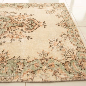 Pastel Color Rug Green Handmade Rug Family Room Rug Turkish - Etsy