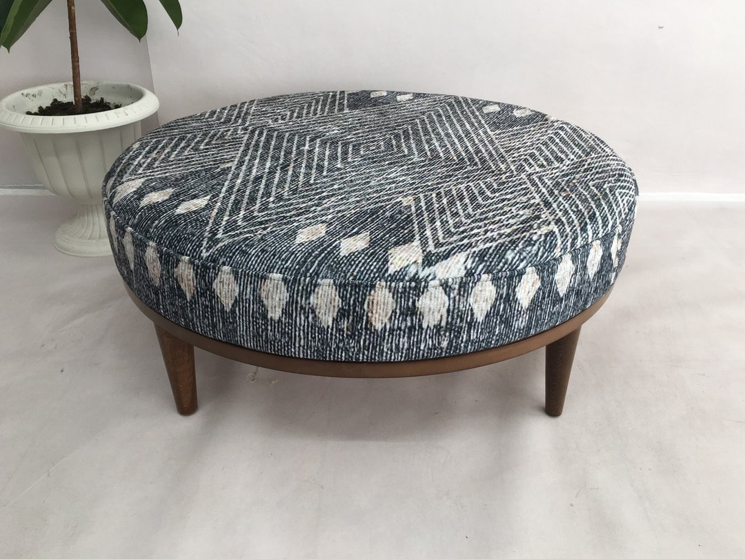 Coffee Table Round, Wood Work Table, Center Table, Ottoman Table ...